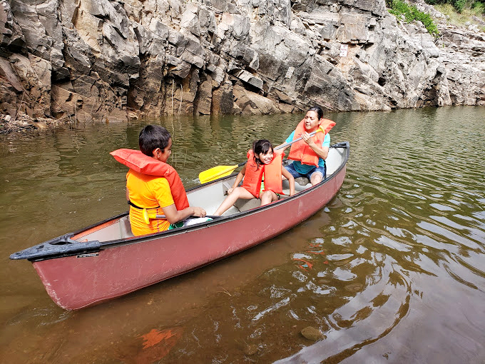 Family bonding 101: Add water, mix in some paddles, and voila! Instant memories that'll last a lifetime.