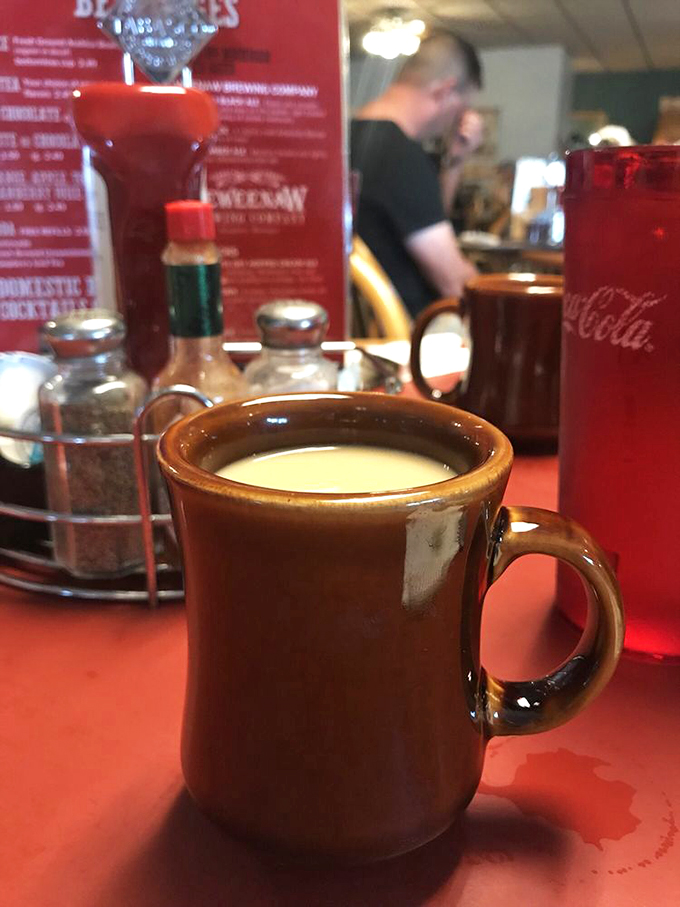 Bottomless coffee: fueling conversations and keeping Michigan warm since... well, forever. It's practically a food group up here.