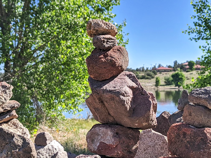 Rock stacking: the Jenga of the great outdoors. Extra points if you can do it without startling the local lizards!