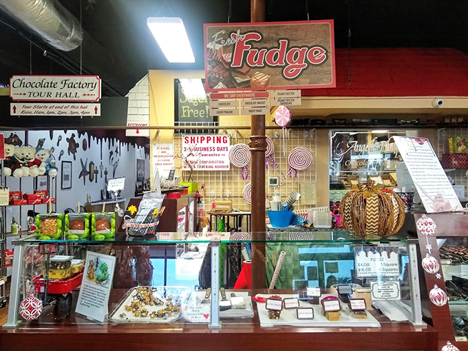 A counter of temptation that would make Weight Watchers weep. Resistance is futile in the face of such delectable variety.