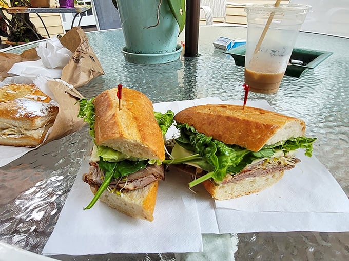 Sandwich goals achieved! These beauties, paired with an iced coffee, are the lunch equivalent of finding a shady spot on a crowded beach.