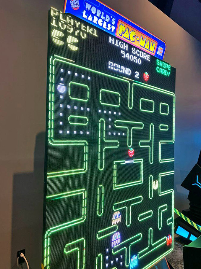 Waka waka your way to high-score heaven on the world's largest Pac-Man. Ghosts beware!