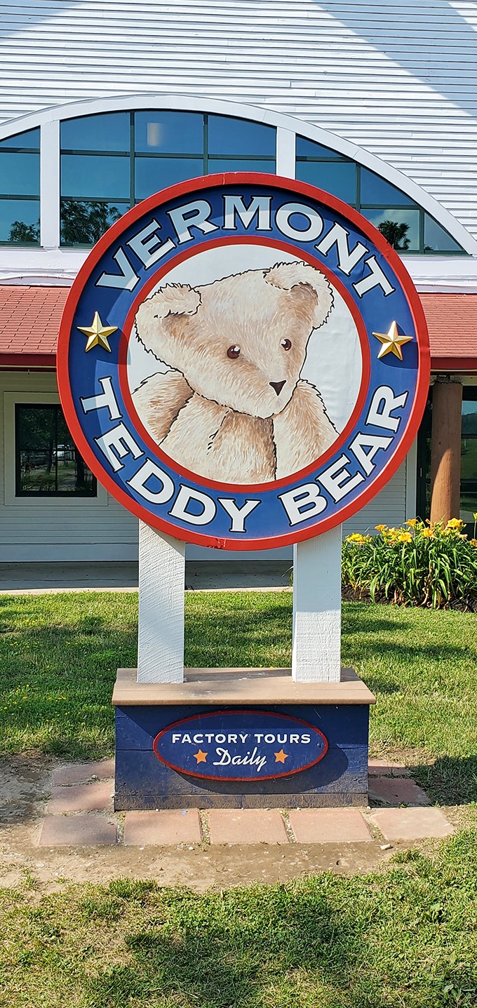 The official seal of beary approval! This sign promises daily doses of cuteness and nostalgia for visitors of all ages.