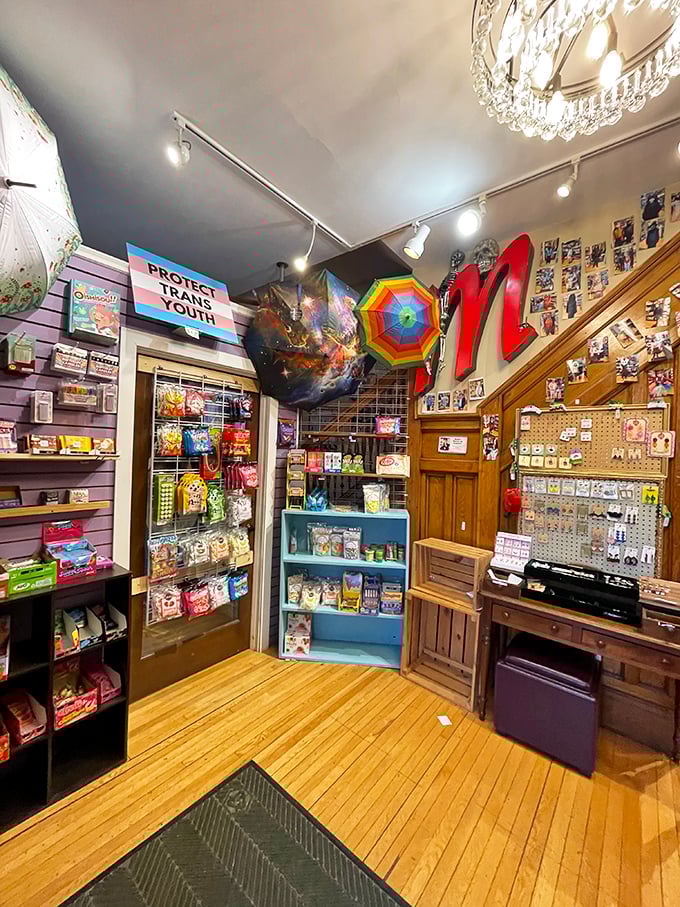 Who needs boring white walls when you can have a rainbow? This store doesn't just sell fun &ndash; it lives and breathes it.