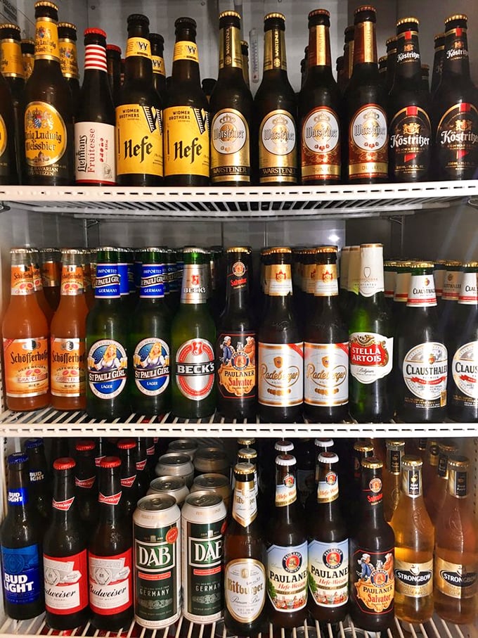Forget 99 bottles of beer on the wall &ndash; this fridge is a treasure trove of hoppy happiness from across the pond.