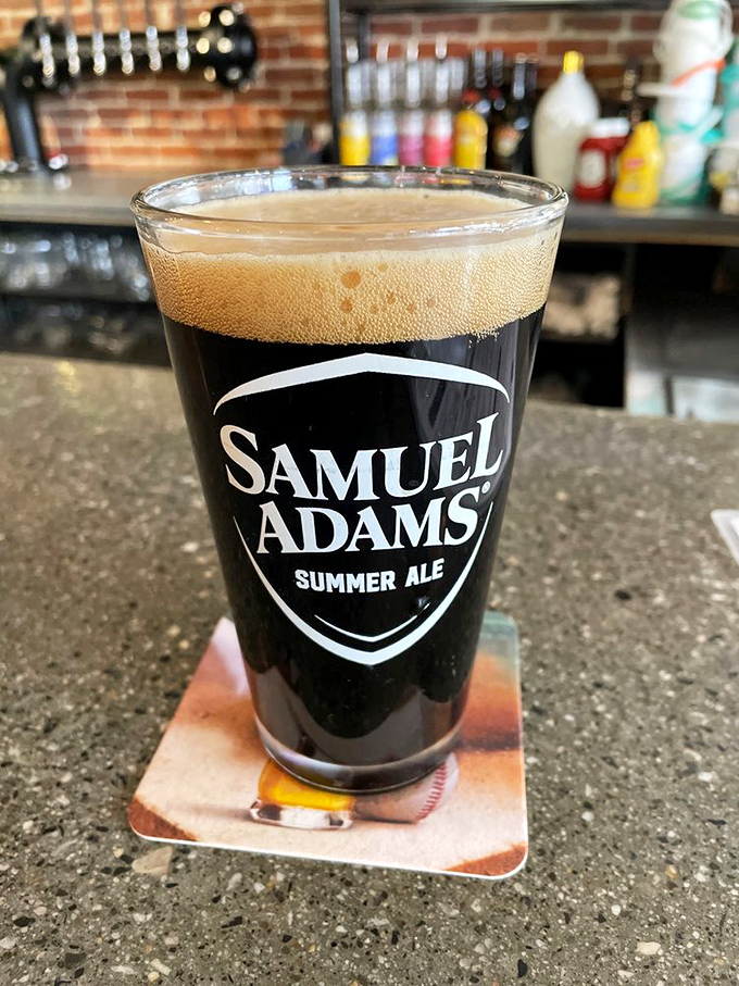 Forget the fountain of youth &ndash; we've found the pint of happiness! This Samuel Adams Summer Ale is sunshine in a glass, perfect for washing down comfort food.