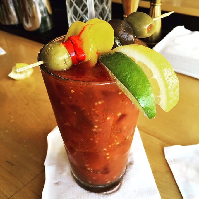 Meet the Bloody Mary that puts all other cocktails to shame. It's a garden in a glass, with enough garnish to count as a salad course.