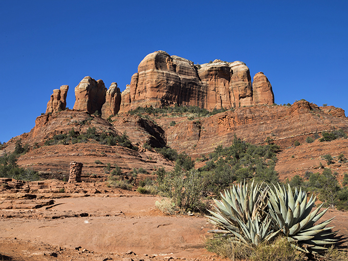 Cathedral Rock: where geology meets spirituality. It's like the Sistine Chapel, but with a lot more fresh air and hiking involved.