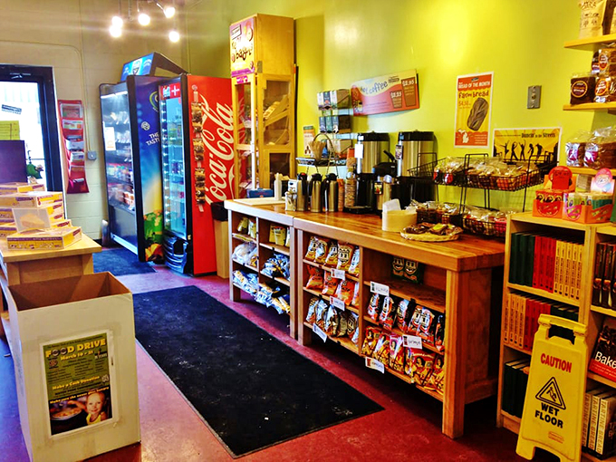 Caffeine station, all aboard! This cozy corner offers the perfect brew to complement your pastry &ndash; or fuel your shopping spree.