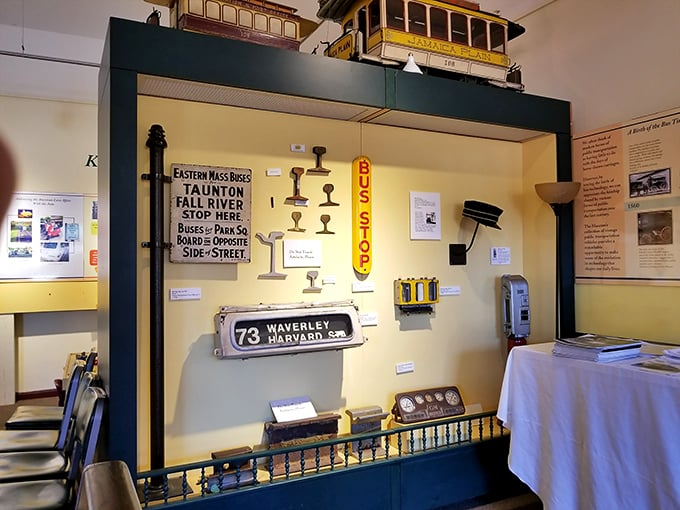 A wall of transit treasures! It's like Instagram for streetcars, only these filters are decades old and come with a side of nostalgia.