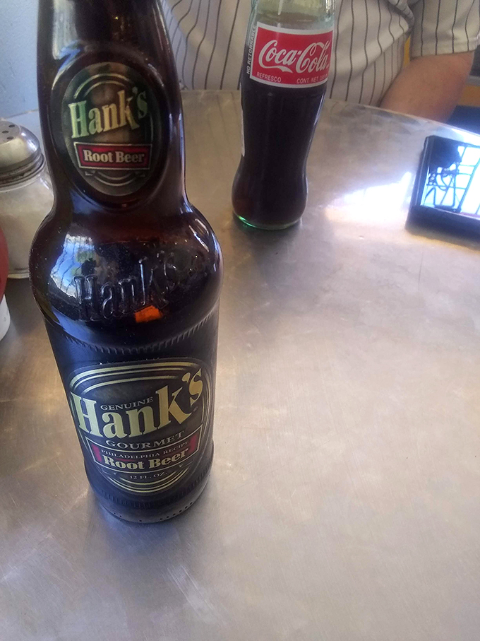 Hank's Root Beer: the perfect sidekick to your hot dog adventure. It's like a cool, fizzy high-five for your taste buds!