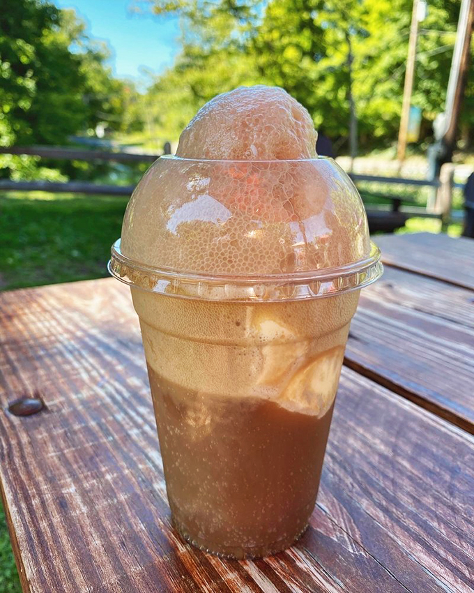 Float on cloud nine! This creamy concoction is the stuff of soda fountain dreams, guaranteed to bring out your inner child.
