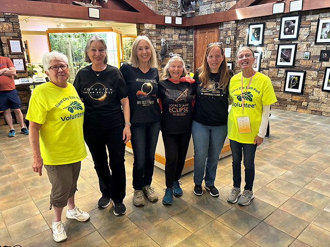 The dream team of Giant City! These volunteers are like park rangers meets "Ghostbusters" &ndash; who you gonna call when you need trail advice?