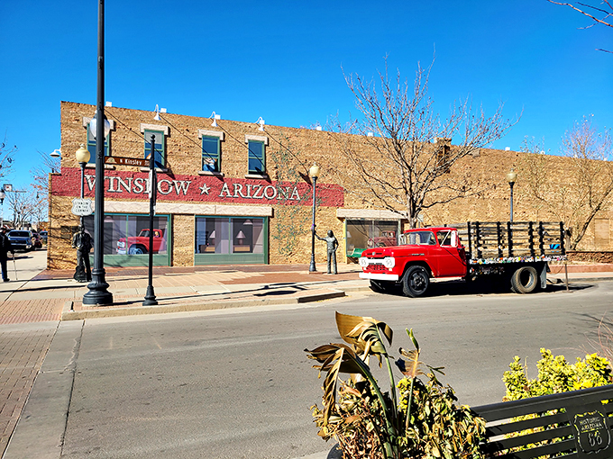 Two statues, infinite photo ops. These bronze boys have seen more poses than a yoga instructor at Woodstock. Strike a chord and join the fun!