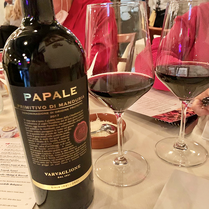 Wine not elevate your meal? This Papale Primitivo is like liquid velvet &ndash; smooth, rich, and oh so Italian.