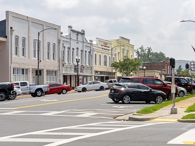 Sunday best on display. In Quincy, even the cars dress up for church. It's like a automotive fashion show every weekend.