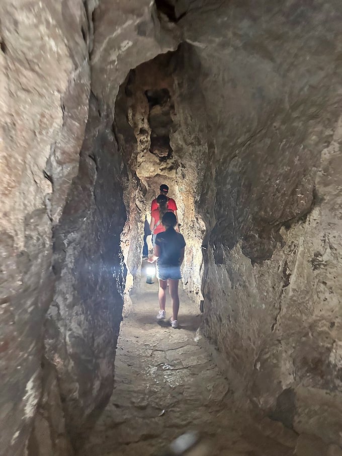 Cave exploration: where "personal space" takes on a whole new meaning. Time to channel your inner spelunker!