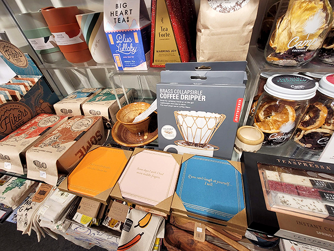 Coffee and crafts: a match made in hipster heaven. Anthology's got your caffeine fix covered while you browse.