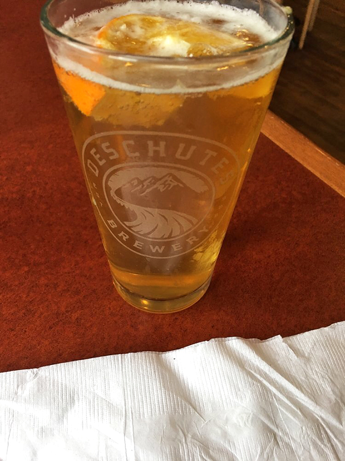 Craft beer heaven! This golden elixir is so inviting, it's like a siren call for your taste buds. Resistance is futile, my friends.