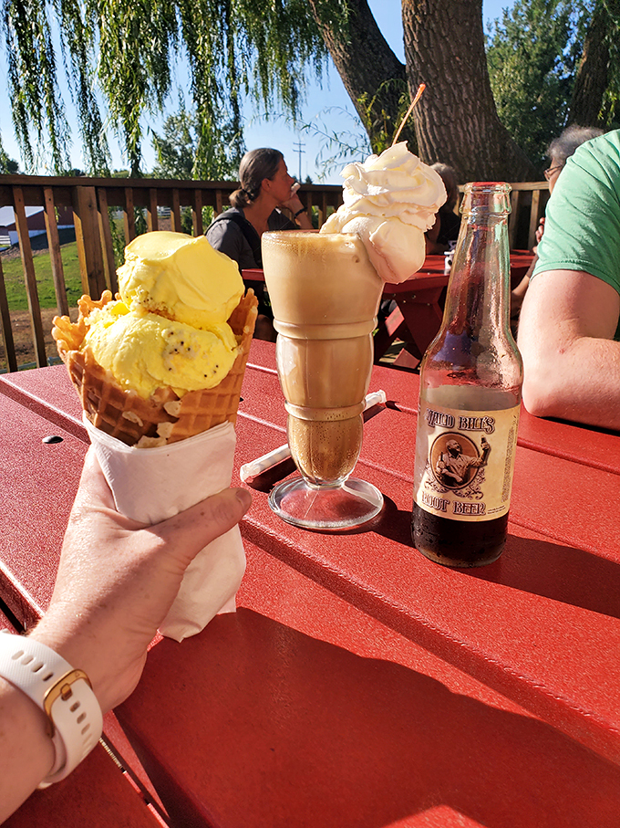Sip, scoop, repeat! This trio of treats is the holy trinity of dairy indulgence. Don't forget to snap a pic for the 'gram!