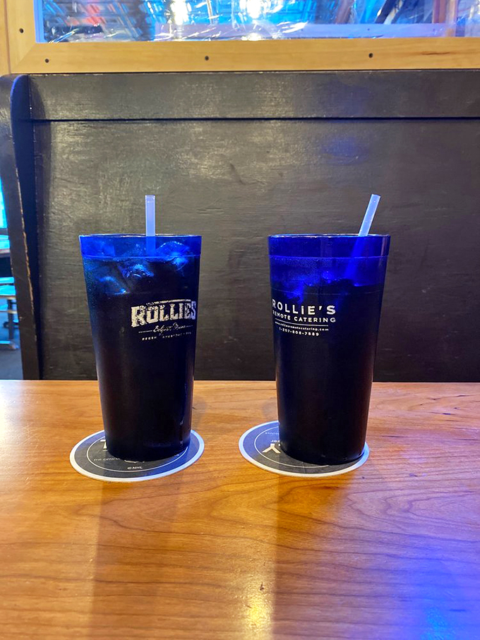 Cheers to good times! These vibrant blue glasses aren't just eye-catching &ndash; they're vessels of liquid joy. Sip, savor, and smile!