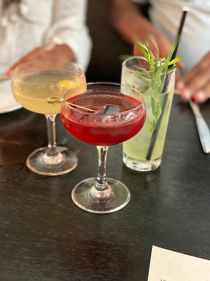 Cocktail o'clock at Spoon and Stable! These drinks are so pretty, they could moonlight as modern art installations between sips.