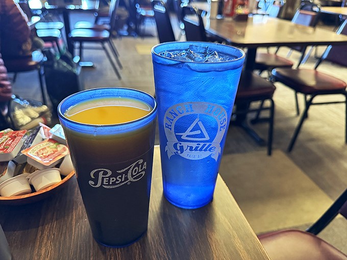 Thirst-quenching duo! These drinks are cooler than the other side of the pillow, ready to wash down your meal in style.