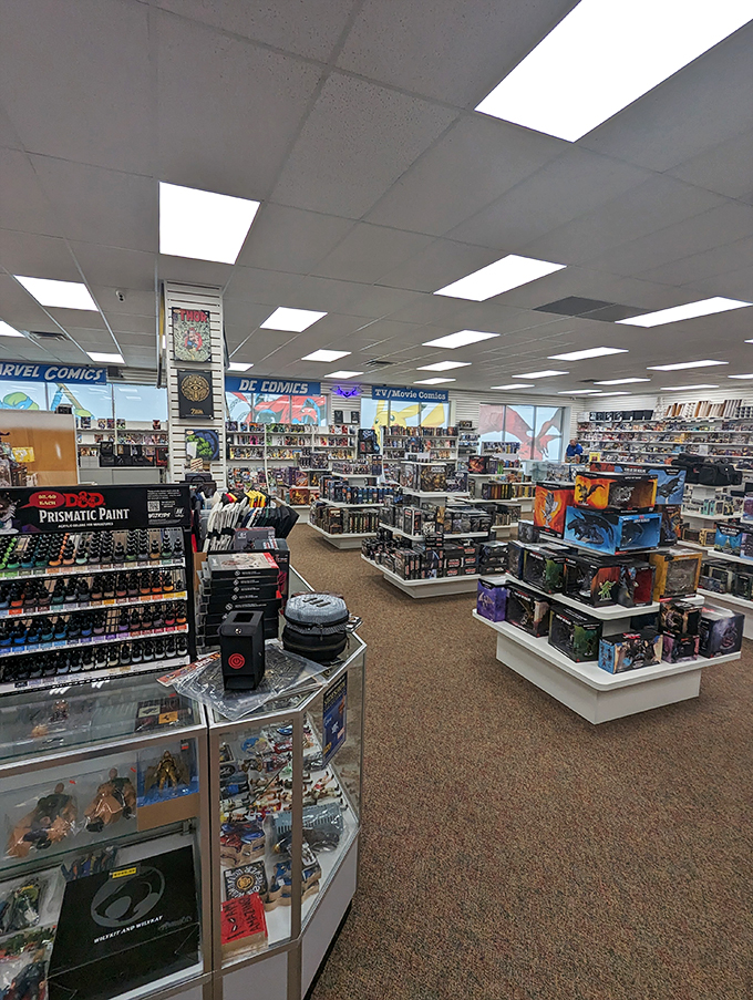 Geek chic at its finest! This aisle is a treasure trove of collectibles that'll make your inner child do a happy dance.
