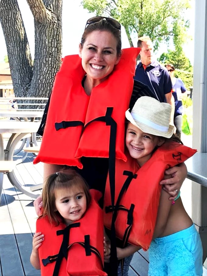 Safety first, fun always: These life-jacketed adventurers are ready to make a splash. Remember, floatation devices are the ultimate fashion statement!