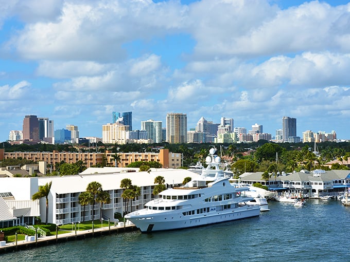 Fort Lauderdale's beach: Where snowmen are made of sand and Santa arrives by jet ski. This sunny paradise puts a tropical twist on white Christmas.