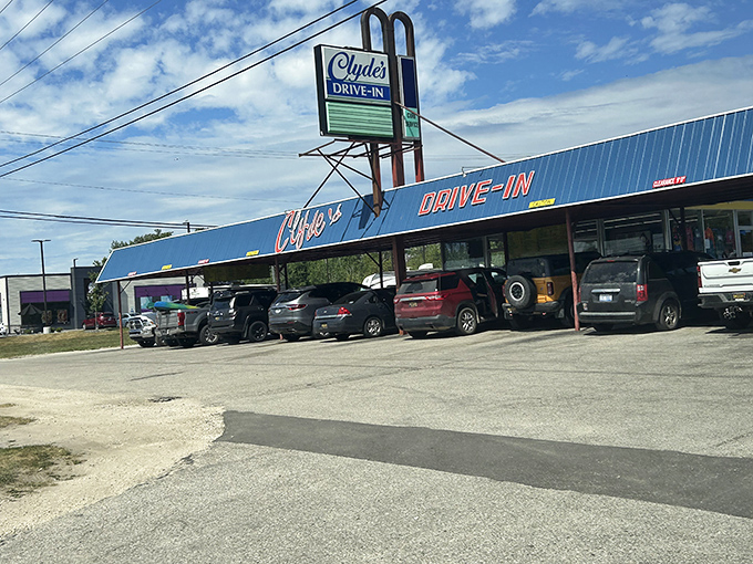 Clyde's Drive-In: Lake views and creamy brews! This blue beauty serves up shakes that are smoother than a Motown hit.