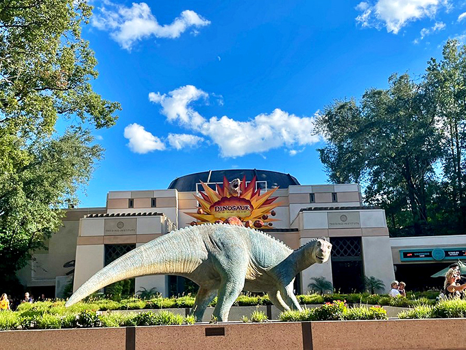 Hold onto your Mickey ears! This wild ride through time makes Jurassic Park look like a petting zoo.