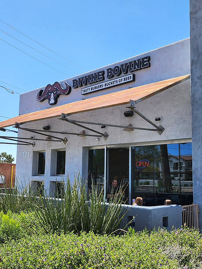 Holy cow, what a burger! Divine Bovine's irreverent charm and heavenly patties are a match made in foodie heaven.