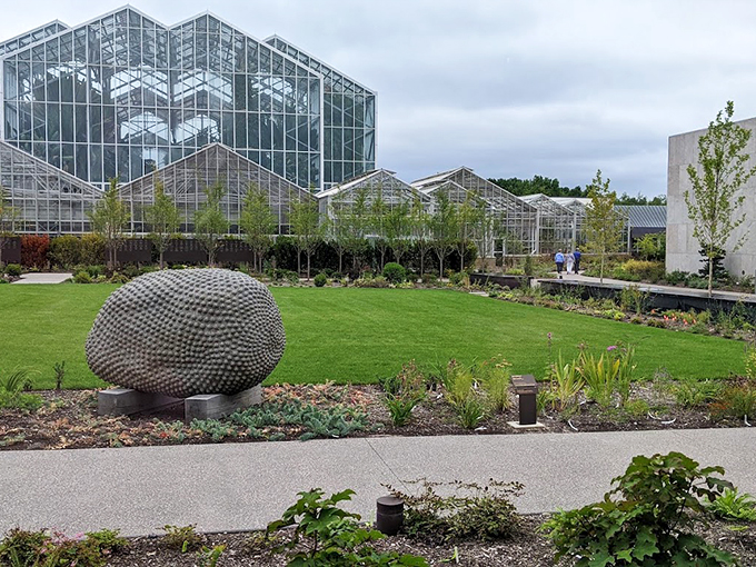 Meijer Gardens' glass menagerie. These domes are like nature's snow globes, minus the snow and plus a whole lot of botanical bling.