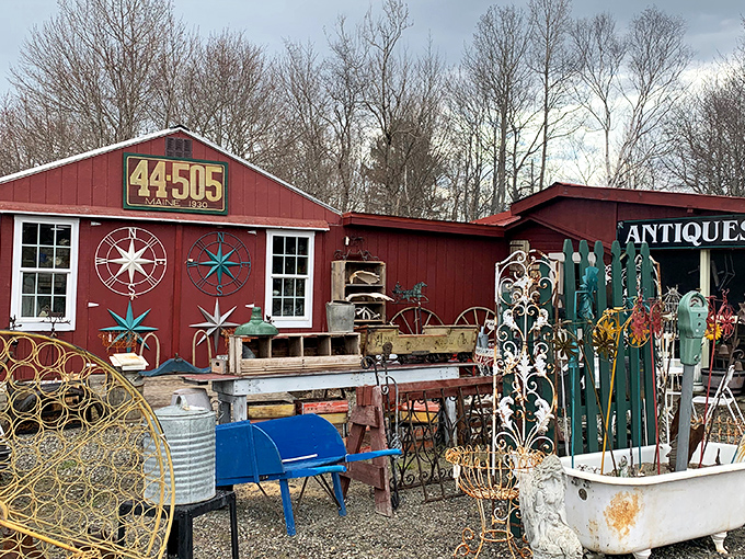 Whimsical chaos reigns supreme! It's like your eccentric aunt's attic exploded into a delightful antique playground.