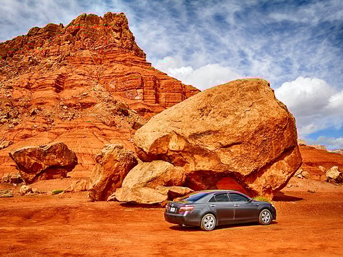 Earth's history book: 3,000 feet of colorful rock layers tell a geological story millions of years in the making.