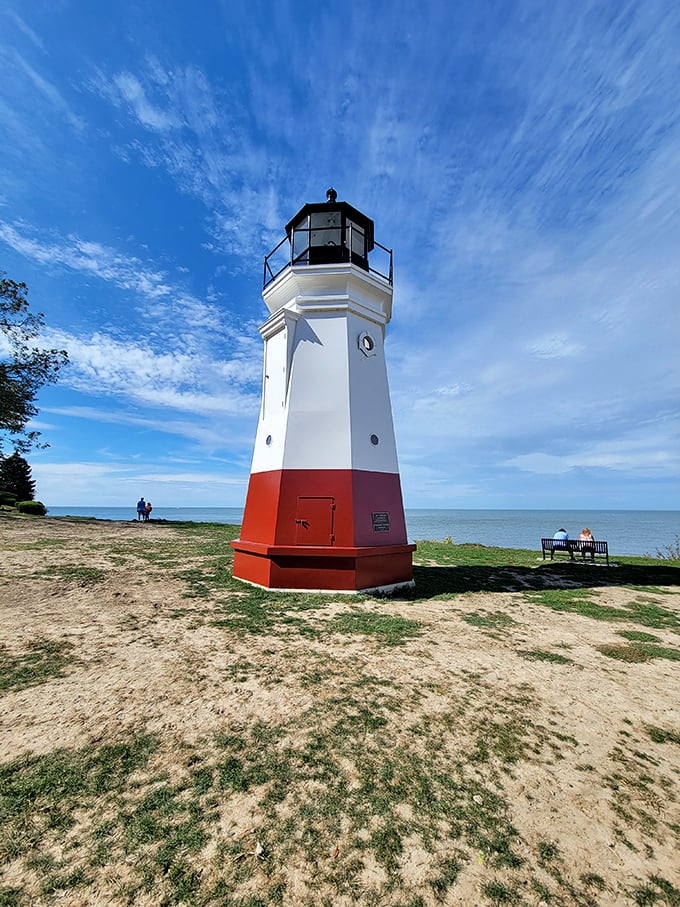 Vermilion's comeback kid: This lighthouse has more lives than a cat and twice the charm. It's the Betty White of the nautical world!