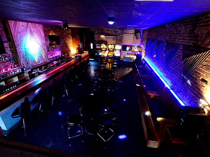 Cruise into cool! This arcade bar is the perfect place to park your road-weary self.