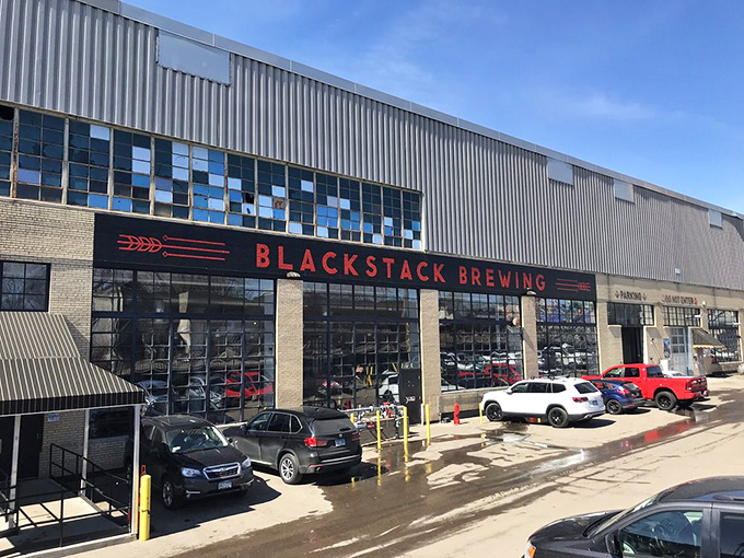 Don't be fooled by the no-frills facade. Inside Blackstack, beer alchemy turns humble ingredients into liquid gold.