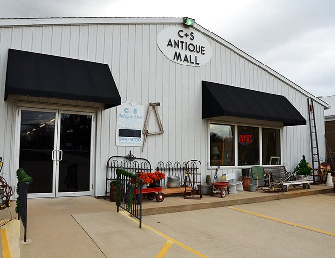 "Where else can you shop for a vintage lamp and leave with a wooden bear? Only at C & S, where normal is just a setting on the washing machine."