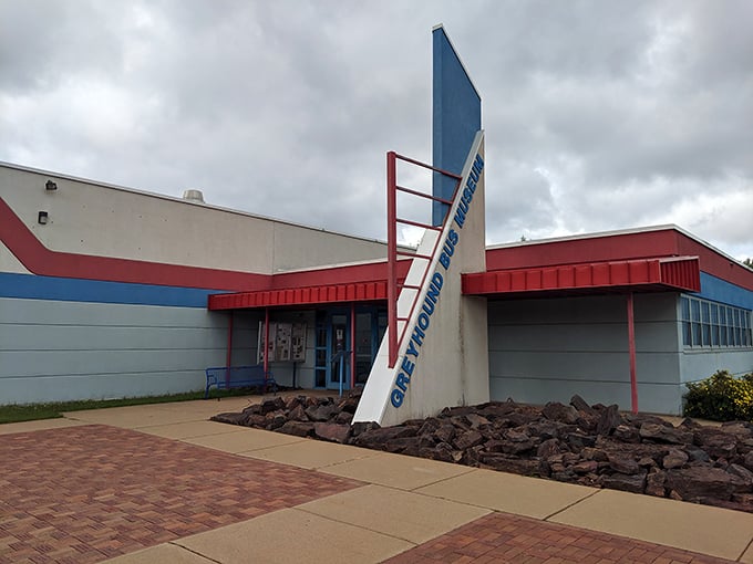 The museum's exterior gives no hint of the paranormal activity inside. Those vintage buses have traveled millions of miles and picked up a few hitchhiking spirits along the way.