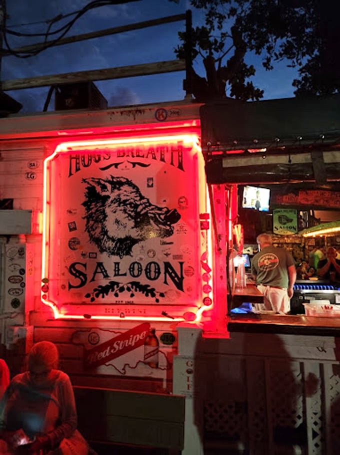 Step into Hog's Breath and enter a souvenir shop hit by a hurricane of good times. Every inch tells a story &ndash; some better left untold!