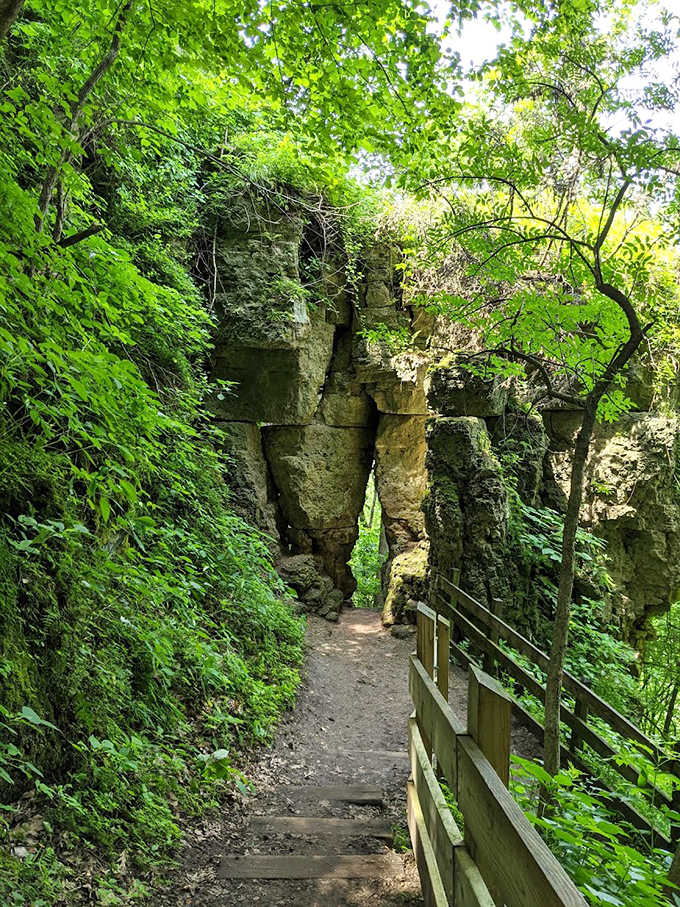 Detour into prehistory! Wyalusing's caves offer a glimpse into a world before roadmaps and rest stops.
