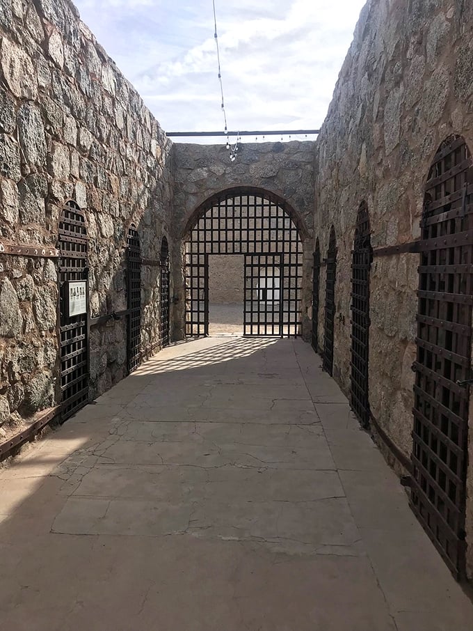 Time-out corner: This former prison now serves as a fascinating museum of frontier justice.