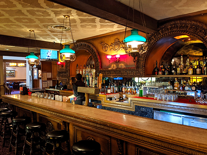 Pull up a stool at this bar and you might just solve the mystery of where all the town gossip happens.