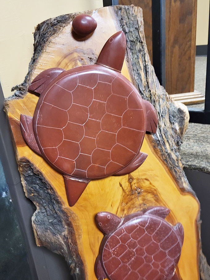 "Turtle power, prehistoric style!" These pipestone carvings prove that ninja turtles weren't the only cool chelonians in town.