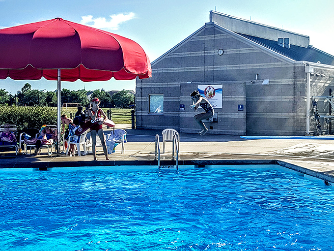 The plunge awaits! This slide's rules are clear: leave your fear at the top and your dignity at the bottom.