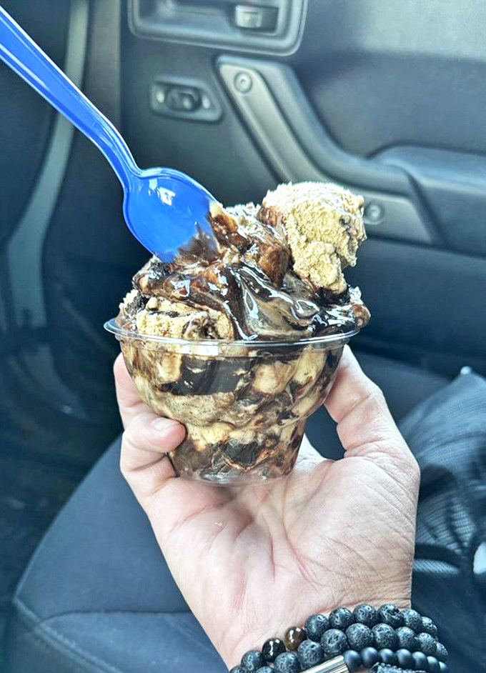 Mud Pie madness! This cup of chocolatey chaos looks like it could fuel a marathon or cure a broken heart. Maybe both?