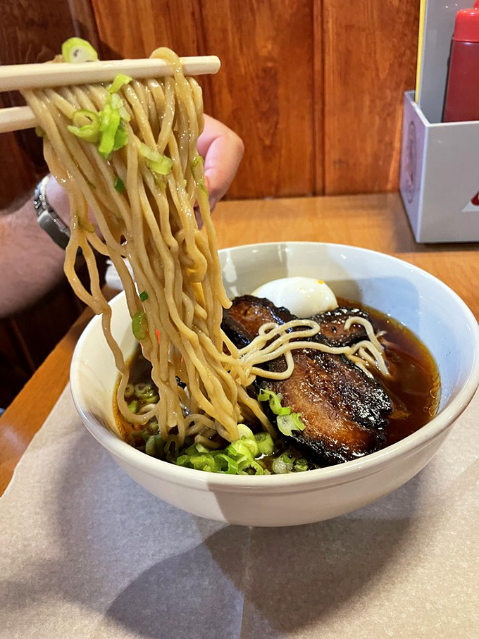 Plot twist! Gopher Bar's got noodles too. This pork belly ramen is slurp-worthy proof that variety is the spice of life.