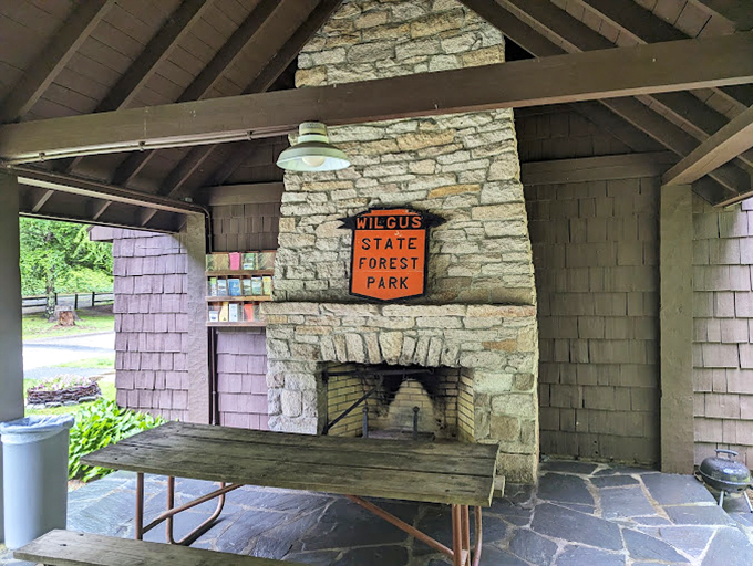 Where campfire stories are born. This cozy nook is perfect for swapping tales, roasting marshmallows, and pretending you're not scared of the dark.